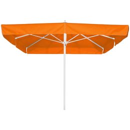 Marktschirm Schneider Schirme "Quadro", orange, Obermaterial: 100% Polyester, Standschirme, Marktschirm, BxL: 300x300 cm, Aluminium/Polyester