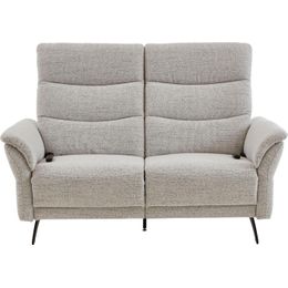 2-Sitzer Home Affaire "Aventis Sofa mit motorischer Relaxfunktion, Breite 161 cm", silber, B:161cm H:108cm T:96cm, 76% Polyacryl, 24% Polyester, Sofas, 2-Sitzer, inkl. ergonomische Lehne, echter R&uuml;cken & saugroboterfreundliche Kufen