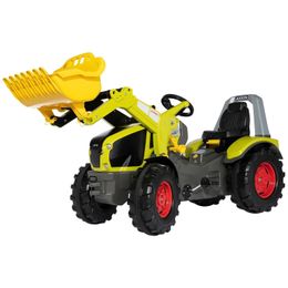 Tretfahrzeug Rolly Toys "Premium Claas Axion 950", gr&uuml;n, Tretfahrzeuge, KinderB:56,5cm H:91cm T:154cm, Kunststoff, Tretfahrzeug, Kindertraktor mit Lader, B:56,5cm H:91cm T:154cm