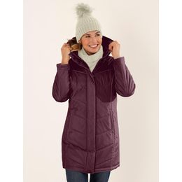 Langjacke Classic Basics, Damen, Gr. 46, rot (bordeaux), 100% Polyester, Futter und Wattierung:100% Polyester, unifarben, Jacken Langjacke
