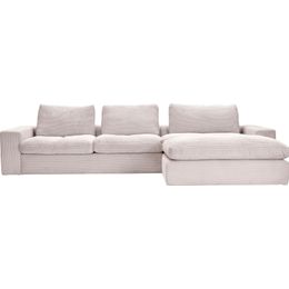 Ecksofa Alina "Sandy", grau (hellgrau gct 9), B:326cm T:180cm, Cord GCT (92% Polyester, 8% Nylon), Sofas, Ecksofa, mit losen Sitz und R&uuml;ckenkissen, in modernem Cordstoff