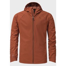 Sch&ouml;ffel Outdoorjacke SCH&Ouml;FFEL "Jacket Graz M", Herren, Gr. 52, rot (2950, rot), Oberstoff : 90% Polyester 10% Elasthan (Coating: Polyurethan) Futter : 90% Polyester 10% Elasthan (Coating: Polyurethan), relaxed fit, hoch geschlossener Ausschnitt, Jacken Outdoorjacke