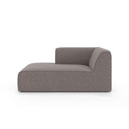 Ottomane OTTO HOME "Merid Chaiselongue, Ma&szlig;e B/T/H: 100/162/70 cm", taupe, B:100cm H:70cm T:162cm, 100% Polyester, Sofas, Ottomane, als Modul oder separat verwendbar, f&uuml;r individuelle Zusammenstellung