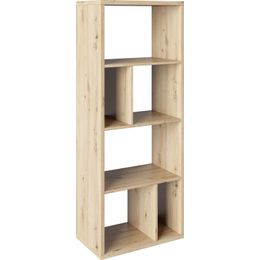 B&uuml;cherregal Inosign "Felicia", braun (artisan eiche), B:58cm H:146,6cm, Holzwerkstoff, Regale, B&uuml;cherregal