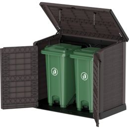 Ger&auml;tehaus Vcm "StoreAway M&uuml;lltonnenbox Gartenhaus 1200 L", braun, Ger&auml;teh&auml;user, Ger&auml;tehaus