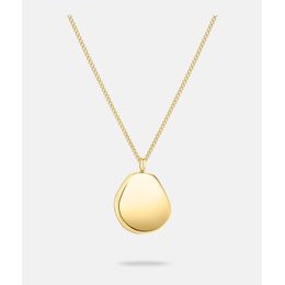 Kette mit Anh&auml;nger Liebeskind Berlin "Schmuck Geschenk Edelstahl Halskette The Organic", gold (gelbgoldfarben), Halsketten, Damen, Edelstahl, L: 50 B: 2mm, Kette mit Anh&auml;nger, B:2mm