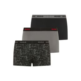 Trunk HUGO UNDERWEAR "TRUNK TRIPLET DESIGN", Damen, Gr. XL (54), 3 Stk., open miscellaneous 967, Jersey, Obermaterial: 95% Baumwolle, 5% Elasthan, eng, Unterhosen Trunk, mit Logobund