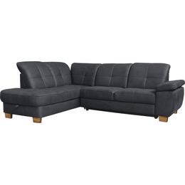 Ecksofa Alina "Karima", grau (basaltgrau gdu 29), B:260cm H:98cm T:219cm, Microfaser GDU (100% Polyester), Sofas, Ecksofa, inkl. R&uuml;ckenlehnenverstellung, wahlweise mit Bettfunktion und Stauraum