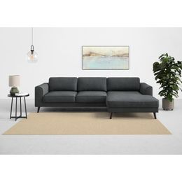 Ecksofa Trendmanufaktur "Lumber Jack, elegantes Designsofa, zeitlos modern, hoher Sitzkomfort", grau (anthrazit), B:280cm H:85cm T:167cm, 100% Polyester, Sofas, Ecksofa, wahlweise mit Bettfunktion u. Bettkasten, L-Form