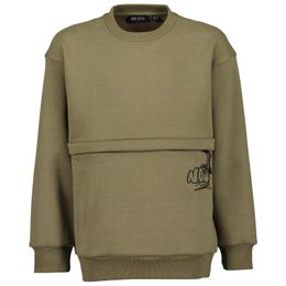 Sweater Blue Seven "Blue Seven Sweatshirt", Jungen, Gr. 164, gr&uuml;n (7570, khaki), 68% Baumwolle, 32% Polyester, normal normal, Rundhals, gerader Abschluss, Sweatshirts Sweater