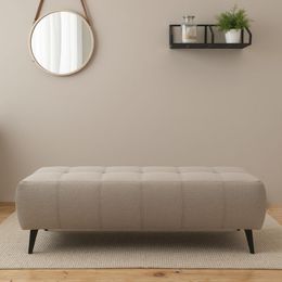 Hocker DOMO collection "Trento, mit Kufenfu&szlig; oder Einzelfu&szlig;", grau (stone), B:153cm H:45cm T:62cm, 100% Polyester, Hocker, Hocker, passend zur Serie Trento