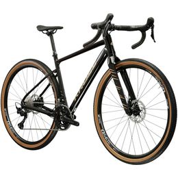 Gravelbike KROSS "Esker 6.0" Gr. 48, schwarz (schwarz, schwarz), Fahrr&auml;der, Herren, 48cm, 28 Zoll (71,12cm) hinten: 28 Zoll (71,12cm), Gravelbike
