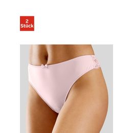 String Nuance, Damen, Gr. 36/38, 2 Stk., rosa (2xaltrosa), Microtouch, Obermaterial: 89% Polyamid, 11% Elasthan, figurbetont, Unterhosen String, im attraktiven Doppelpack