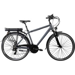 Z&uuml;ndapp E-Bike Z&Uuml;NDAPP "Green 7.7 Herren" Gr. 48, grau (blau, grau), Elektrofahrr&auml;der, 48cm, 28 Zoll (71,12cm), E-Bike, Pedelec, Elektrofahrrad f&uuml;r Damen u. Herren