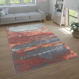 Teppich Paco Home "Ryan 933", bunt (mehrfarbig), B:120cm H:12mm L:160cm, Polypropylen (PP), Teppiche, Teppich, Kurzflor, modernes abstraktes Design, Wohnzimmer, Schlafzimmer