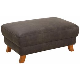 Hocker Home Affaire "Trondheim", grau (anthrazit), B:101cm H:48cm T:66cm, Struktur weich ( 97% Polyester, 3% Baumwolle);Luxus-Microfaser ALTARA NUBUCKr (100% Polyester);Luxus-Microfaser Lederoptik (100% Polyester), Hocker, Hocker, mit Stauraum und Federkern