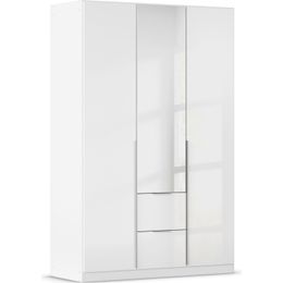 Dreht&uuml;renschrank OTTO HOME "Kleiderschrank Schrank Garderobe AGORDO mit Dekor- oder Hochglanzfront", wei&szlig; (alpinwei&szlig;, hochglanz wei&szlig;), B:136cm H:210cm T:54cm, Holzwerkstoff, Schr&auml;nke, Dreht&uuml;renschrank, mit Au&szlig;enschubk&auml;sten, in 7 Breiten und 2 H&ouml;hen MADE IN GERMANY