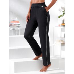 Dehnbund-Hose feel good, Damen, Gr. 48/50, Normalgr&ouml;&szlig;en, schwarz, 95% Baumwolle, 5% Elasthan, unifarben, Hosen Dehnbund-Hose
