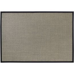Sisalteppich Dekowe "Brasil", schwarz, B:80cm H:6mm L:250cm, Sisal, Teppiche, Sisalteppich, Flachgewebe, Obermaterial: 100% Sisal, mit Bord&uuml;re, Wohnzimmer