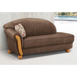 Ottomane Home Affaire "Milano, bequemes solit&auml;r Sofa im Landhaus-Stil, B/T/H 181/79/83cm", braun, B:181cm H:83cm T:79cm, Chenille (70% Polyacryl, 30% Polyester);Chenille (70% Polyacryl, 30% Polyester) auf Korpus und Zierkissen, Sitz und R&uuml;cken im Blumenmuster &raquo;Paradise&laquo; (100% Polyester), Sofas, Ottomane