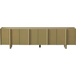 Lowboard Woood "Nook TV-Kommode", gr&uuml;n (moos), B:200cm H:53cm T:46cm, FSC-zertifizierter Holzwerkstoff, Sideboards, Lowboard, mit viel Stauraum, H 53 cm x B 200 cm