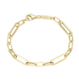 Armband "Armband Gliederkette 3/1, Silber 925", gold, Giorgio Martello MILANO, Armb&auml;nder, Damen, Silber 925 (Sterlingsilber), Armband