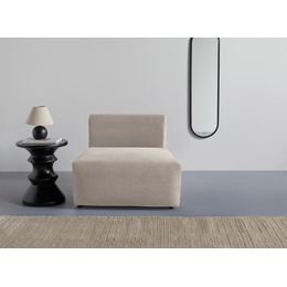Sessel "LYZA Sofa-Mittelelement, Ma&szlig;e B/T/H: 76/96/74 cm", truffle, B:76cm H:74cm T:96cm, 100% Polyester, LeGer Home by Lena Gercke, Sessel, Sessel, als Modul oder separat verwendbar, f&uuml;r individuelle Zusammenstellung