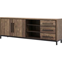 Sideboard OMG DESIGN "Vasto", braun (espresso), B:220cm H:80cm T:45cm, Holzwerkstoff, Sideboards, Sideboard, mit Soft-Close, in zwei Breiten