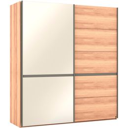 Schwebet&uuml;renschrank Musterring "Sorrent, Kleiderschrank, Schrank, Schiebet&uuml;ren", braun, B:200cm H:217cm, Schr&auml;nke, Schwebet&uuml;renschrank, T&uuml;ren in Eiche massiv mit Kassetten-Optik, verschiedene Ma&szlig;e verf&uuml;gbar