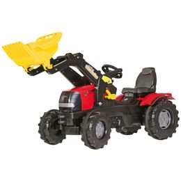 Tretfahrzeug Rolly Toys "Case Puma CVX 240", rot, Tretfahrzeuge, KinderB:53cm H:81cm T:142cm, Kunststoff, Tretfahrzeug, Kindertraktor mit Lader, B:53cm H:81cm T:142cm