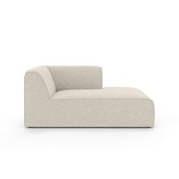 Ottomane OTTO HOME "Merid Chaiselongue, Ma&szlig;e B/T/H: 100/162/70 cm", beige, B:100cm H:70cm T:162cm, 100% Polyester, Sofas, Ottomane, als Modul oder separat verwendbar, f&uuml;r individuelle Zusammenstellung