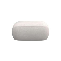 Pouf FLEXLUX "Torino, rund, bodennah, Sitzhocker, Polsterhocker", beige (vanilla cream), B:91cm H:46cm T:91cm, Poufs, Pouf, Modernes, organisches Hocker-Design, Kaltschaum, Wellenunterfederung