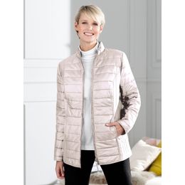 Steppjacke Classic Basics, Damen, Gr. 42, wei&szlig; (wollwei&szlig;), 100% Polyester, unifarben, figurumspielend, Jacken Steppjacke