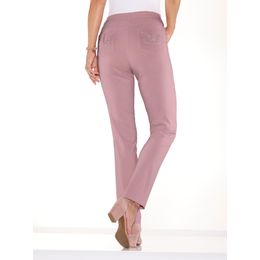 Webhose Classic Basics, Damen, Gr. 25, Kurzgr&ouml;&szlig;en, lila (hortensie), 72% Viskose, 25% Polyamid, 3% Elasthan, unifarben, lang, Hosen Webhose