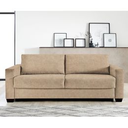 Schlafsofa Bali "Denver, Dauerschl&auml;fer", beige, B:215cm H:20cm, 100% PES, Sofas, Schlafsofa, in 140er und 160er Breite, inkl. Ergoflex-Unterfederung