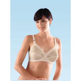 B&uuml;gelloser BH Triumph, Damen, Gr. 85, Cup D, beige (elfenbein), 33% Polyamid, 31% Baumwolle, 26% Polyester, 10% Elasthan, BHs B&uuml;gelloser BH