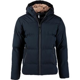Steppjacke DEPROC Active "GILMOUR LRN Men", Herren, Gr. S (48), blau (navy), 100% Polyester, bequem, mit innenliegendem Gummizug, Jacken Steppjacke, auch in Gro&szlig;en Gr&ouml;&szlig;en erh&auml;ltlich