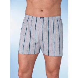 King&acute;S Club Boxershorts KINGS CLUB, Herren, Gr. 7, 2 Stk., grau (hellgrau, bedruckt), 100% Baumwolle, Unterhosen Boxershorts