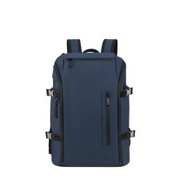 Laptoprucksack Samsonite "GLAM-GO 14,1 Zoll", Gr. B/H/T: 28,5cm x 43cm x 13cm, blau nights, Polyester, Rucks&auml;cke Laptoprucksack, Unisex Reiserucksack, Travelrucksack mit vielen F&auml;chern