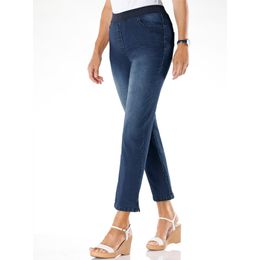 7/8-Jeans Inspirationen, Damen, Gr. 46, Normalgr&ouml;&szlig;en, dunkelblau, 78% Baumwolle, 20% Polyester, 2% Elasthan, unifarben, 7/8-L&auml;nge, Jeans 7/8-Jeans