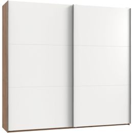 Schwebet&uuml;renschrank wimex "Level by fresh to go", wei&szlig; (plankeneichefarben, wei&szlig;), B:250cm H:236cm T:65cm, Schr&auml;nke, Schwebet&uuml;renschrank