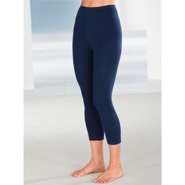 w&auml;schepur Lange Unterhose W&Auml;SCHEPUR, Damen, Gr. 52, 2 Stk., blau (schwarz, marine), 95% Baumwolle, 5% Elasthan, Unterhosen Lange Unterhose