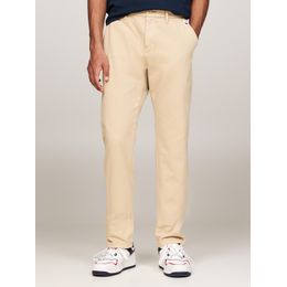 Chinohose Tommy Jeans "TJM RYAN TWILL CHINO", Herren, Gr. 30, L&auml;nge 32, gold (gentle gold), Web, Obermaterial: 100% Baumwolle, unifarben, regular fit normal, Hosen Chinohose, mit Logo-Patch