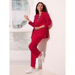 Jackenblazer Inspirationen "Blazer", Damen, Gr. 52, rot, 63% Polyester, 34% Viskose, 3% Elasthan, Blazer Jackenblazer
