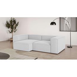 Ecksofa OTTO HOME "XL HAILY L-Form, Modularsofa extra tief, Sitztiefe 100/130 cm", grau (hellgrau), B:260cm H:72cm T:160cm, 100% Polyester, Sofas, Ecksofa, als Modul oder separat verwendbar, f&uuml;r individuelle Zusammenstellung