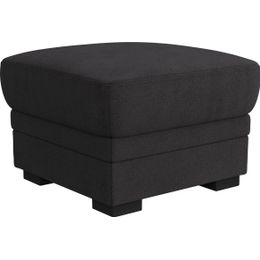 Hocker COTTA "Marcus", schwarz, B:68cm H:45cm T:68cm, 100% Polyester, Hocker, Hocker, mit Stauraum