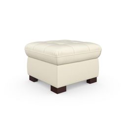 Sit & More Hocker SIT & MORE "Luxor", beige (creme), B:60cm H:41cm T:60cm, Luxus-Microfaser ALTARA NUBUCK (100% Polyester);Soft clean (98% Polyester, 2% Polyamid);Struktur fein (100% Polyester), Hocker, Hocker, auch erh&auml;ltlich in dem besonders leicht mit Wasser zu reinigen