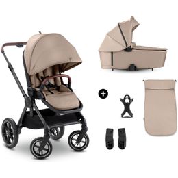 Kombi-Kinderwagen hauck "Comfort N Care Air", Baby, braun (mocca), Aluminium, Polyester, Kinderwagen Kombi-Kinderwagen, Belastbarkeit bis 22 kg