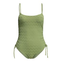 Badeanzug Roxy "Current Coolness", Damen, Gr. S, Cup B, gr&uuml;n (loden gr&uuml;n), 91% recyceltes Nylon, 9% Elastan, Badeanz&uuml;ge Badeanzug