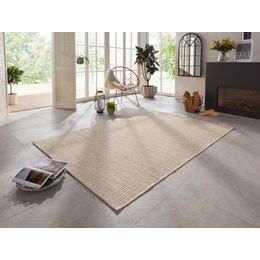 Teppich ELLE DECORATION "Dreux" Gr. 4, beige (creme), B:160cm H:8mm L:230cm, Kunstfaser, Teppiche, Teppich, In-& Outdoor, Wetterfest, Balkon, Garten, Wohnzimmer, Wasserfest